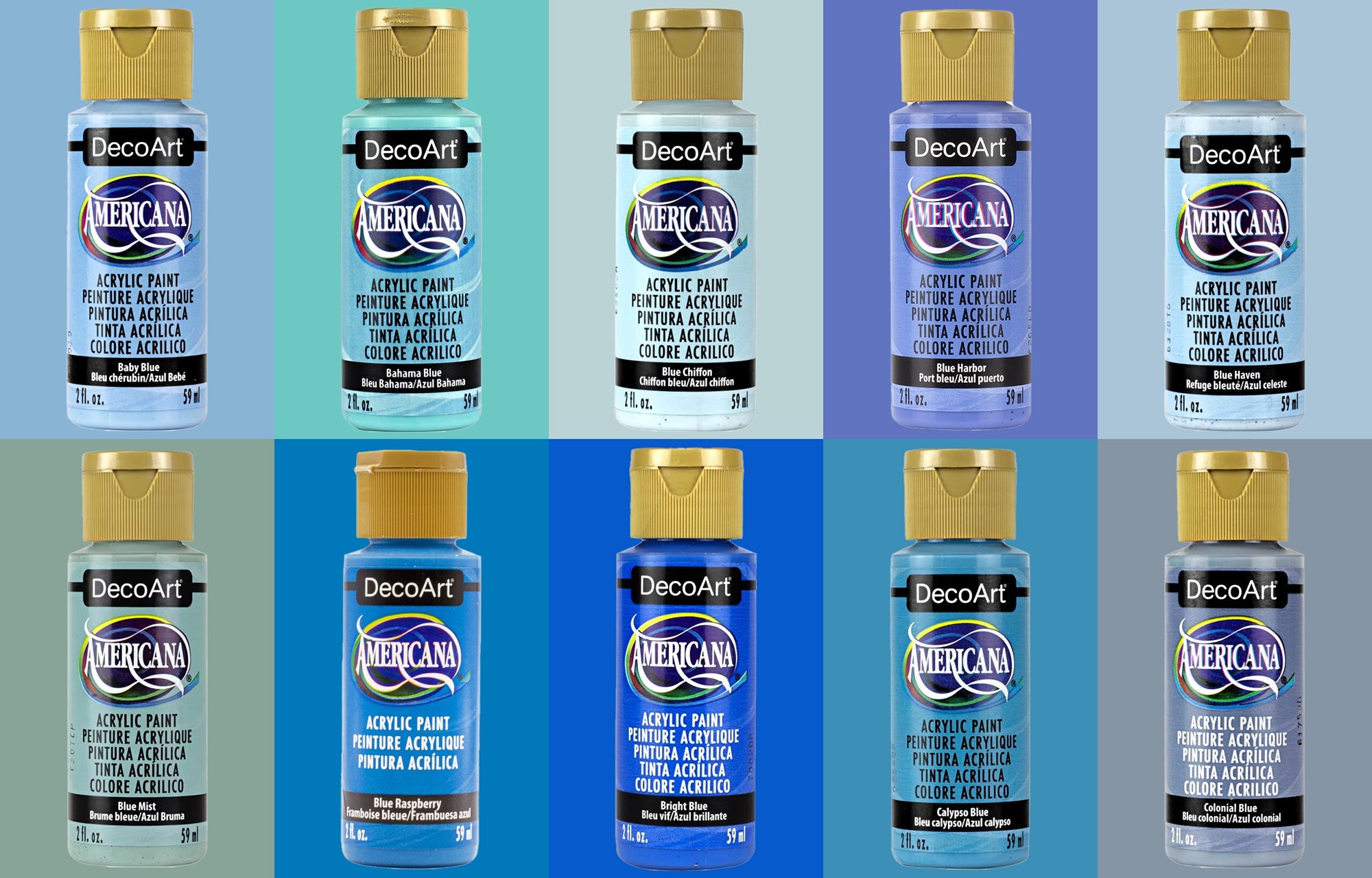 DecoArt Americana Acrylics 59ml - Blues – Page 3 – Wildwood Art Supplies