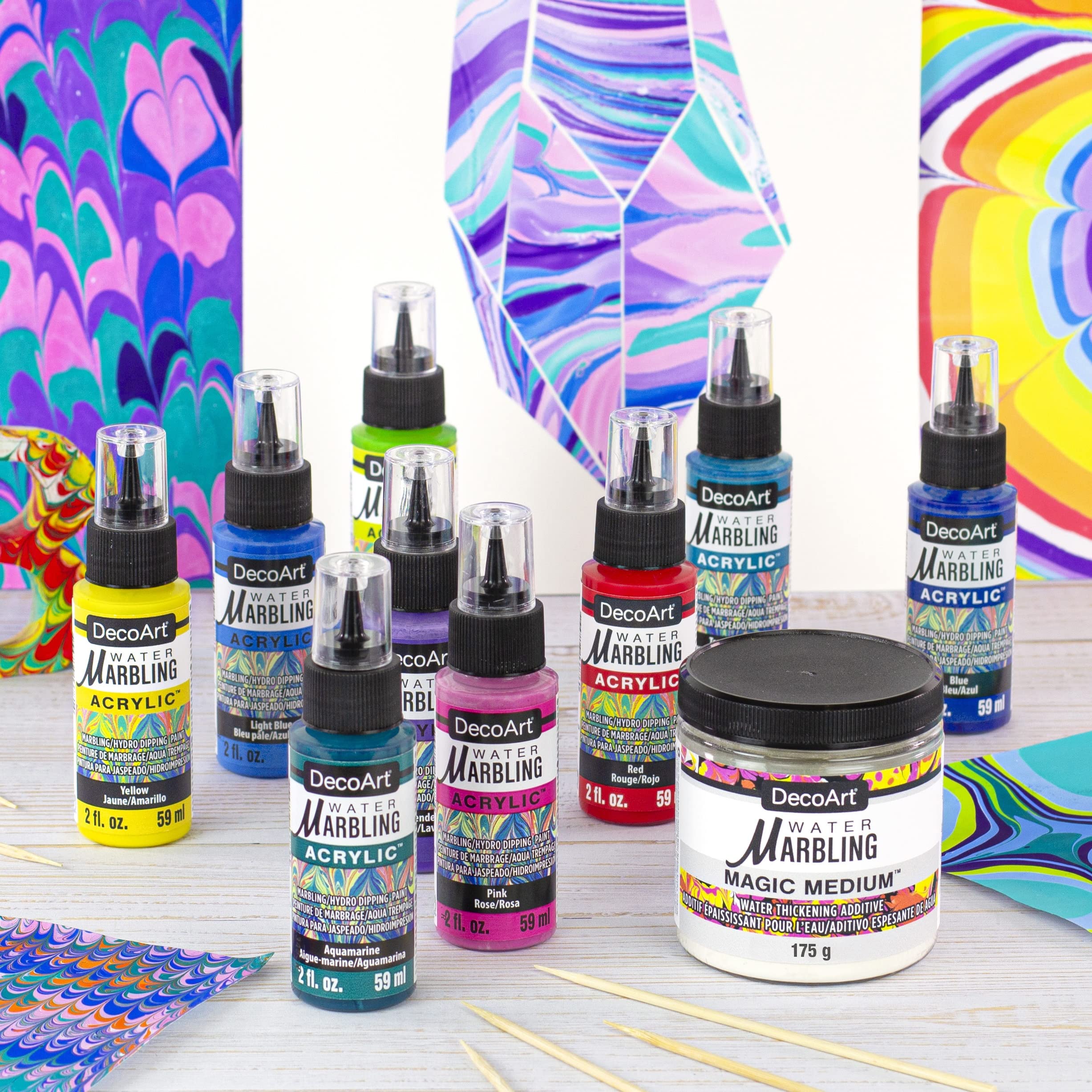 DecoArt Water Marbling Acrylic Paint – Wildwood Art Supplies