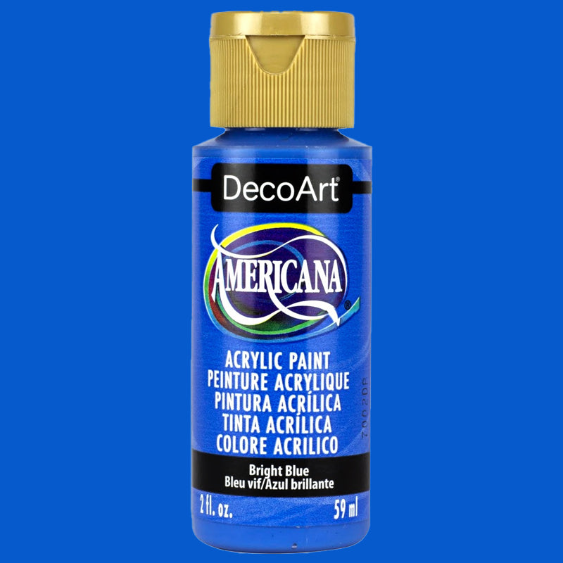 Bright Blue DA351 - DecoArt Americana Acrylics 59ml – Wildwood Art Supplies