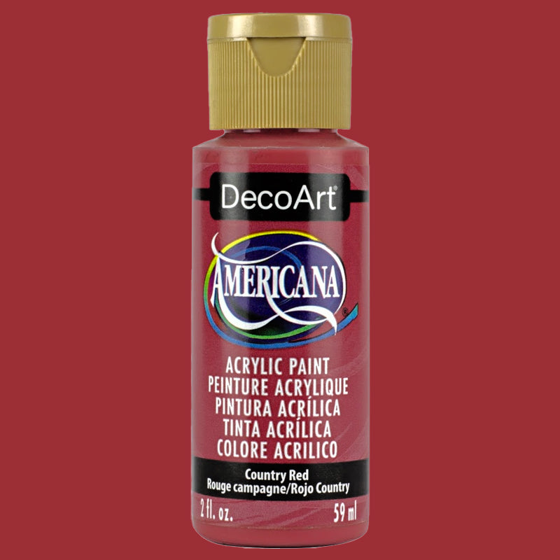 Country Red DA018 - DecoArt Americana Acrylics 59ml – Wildwood Art Supplies