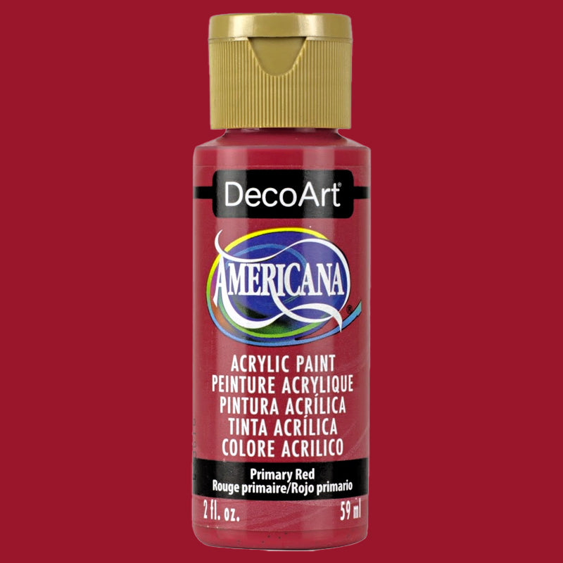 Primary Red DA199 - DecoArt Americana Acrylics 59ml – Wildwood Art Supplies