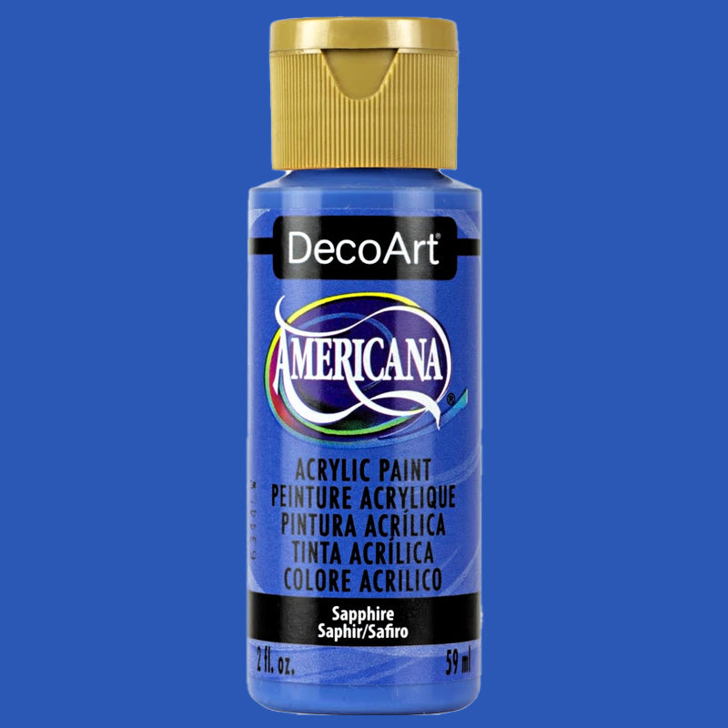 Sapphire Blue DA099 - DecoArt Americana Acrylics 59ml – Wildwood Art ...