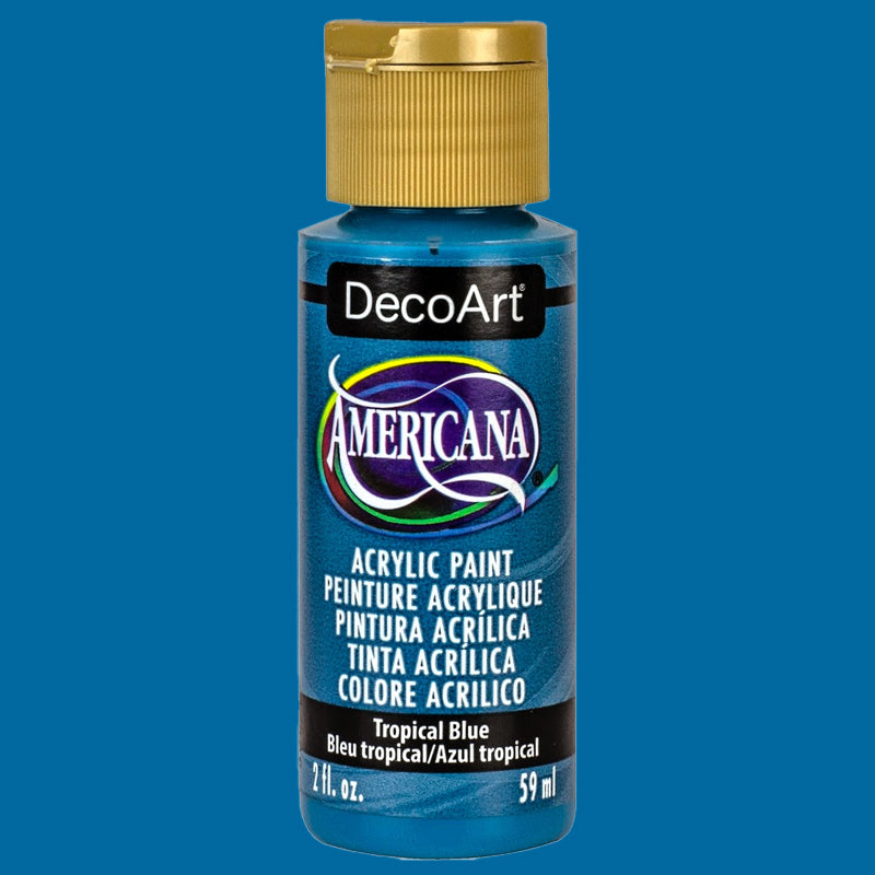 Tropical Blue DA375 - DecoArt Americana Acrylics 59ml – Wildwood Art ...