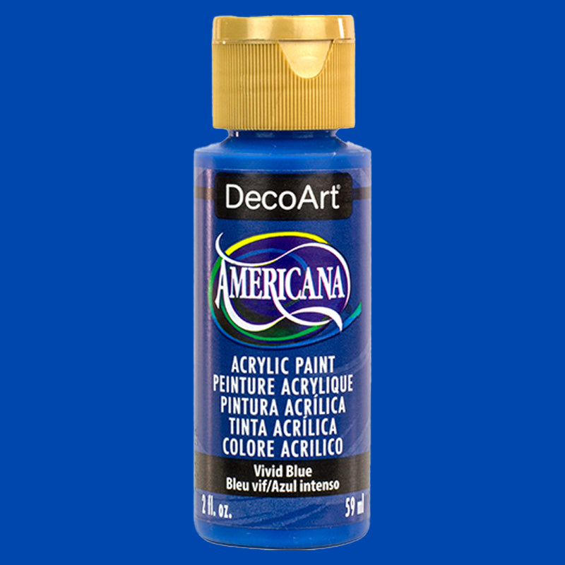 Vivid Blue DA394 - DecoArt Americana Acrylics 59ml – Wildwood Art Supplies