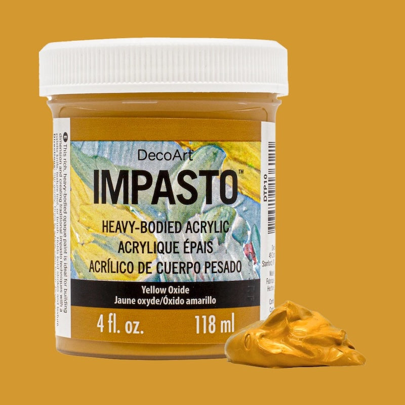 Yellow Oxide DTP10 - DecoArt Impasto Paint 118ml – Wildwood Art Supplies